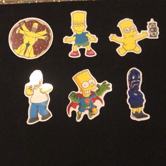 Pauplian | Toys | Nwtsimpsons Vinyl Waterproof Stickers Decals 96 Pcs ...